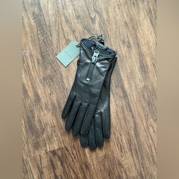 All Saints | Accessories | All Saints Zadie Leather Zip Gloves | Poshmark